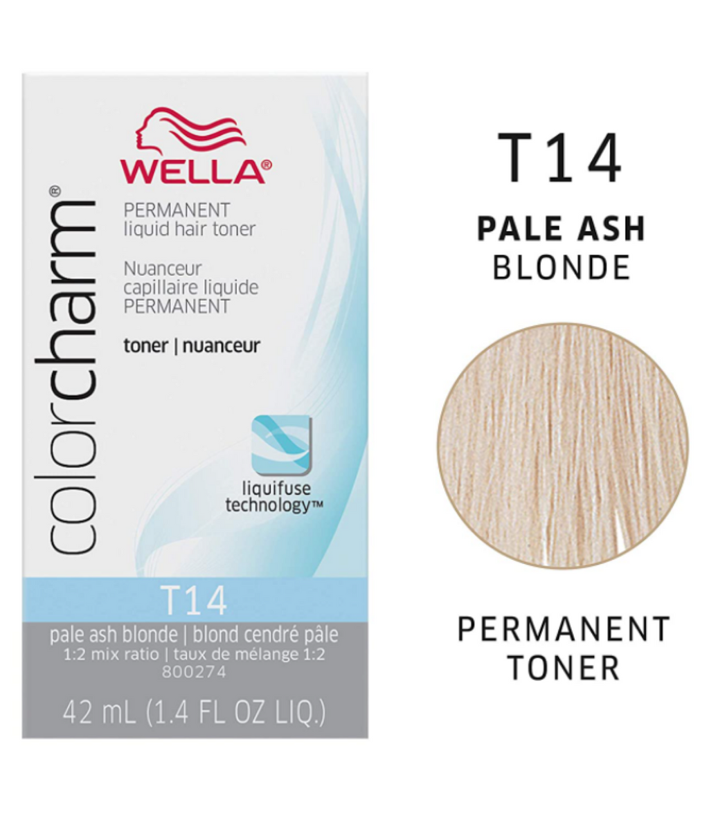 Wella ColorCharm Permanent Liquid Hair Toner T14, 42mL – Radiant Beauty ...