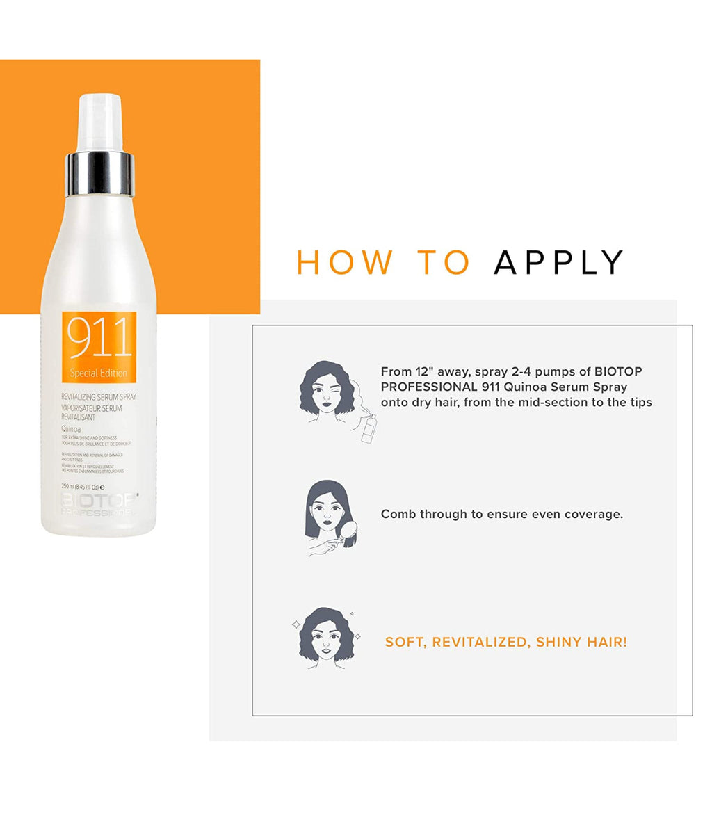 Biotop 911 Quinoa Serum Spray 250mL – Radiant Beauty Supplies