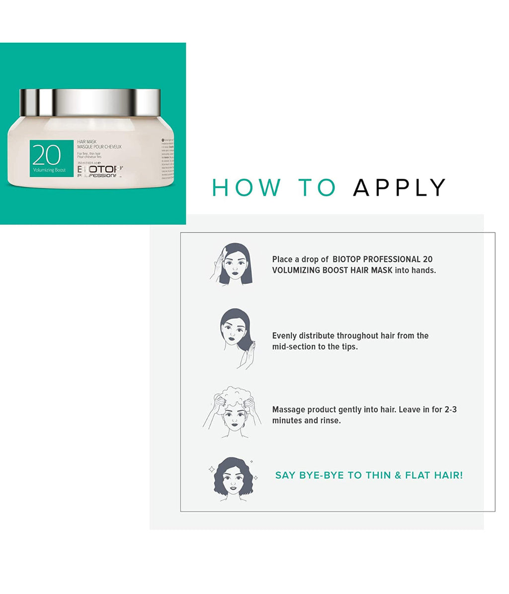 Biotop 20 Volumizing Boost Hair Mask 350mL – Radiant Beauty Supplies