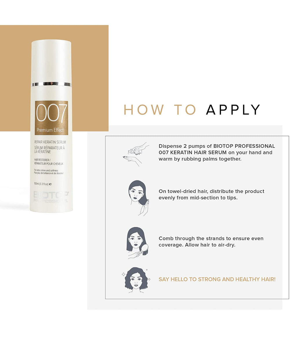 Biotop 007 Keratin Oil Serum 330mL – Radiant Beauty Supplies