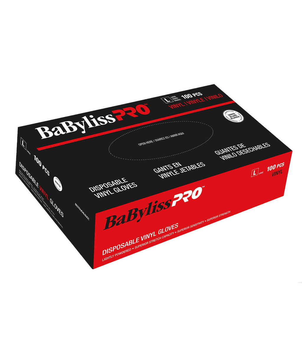 DA BP Disposable White Vinyl Gloves Large 100/pcs – Radiant Beauty Supplies