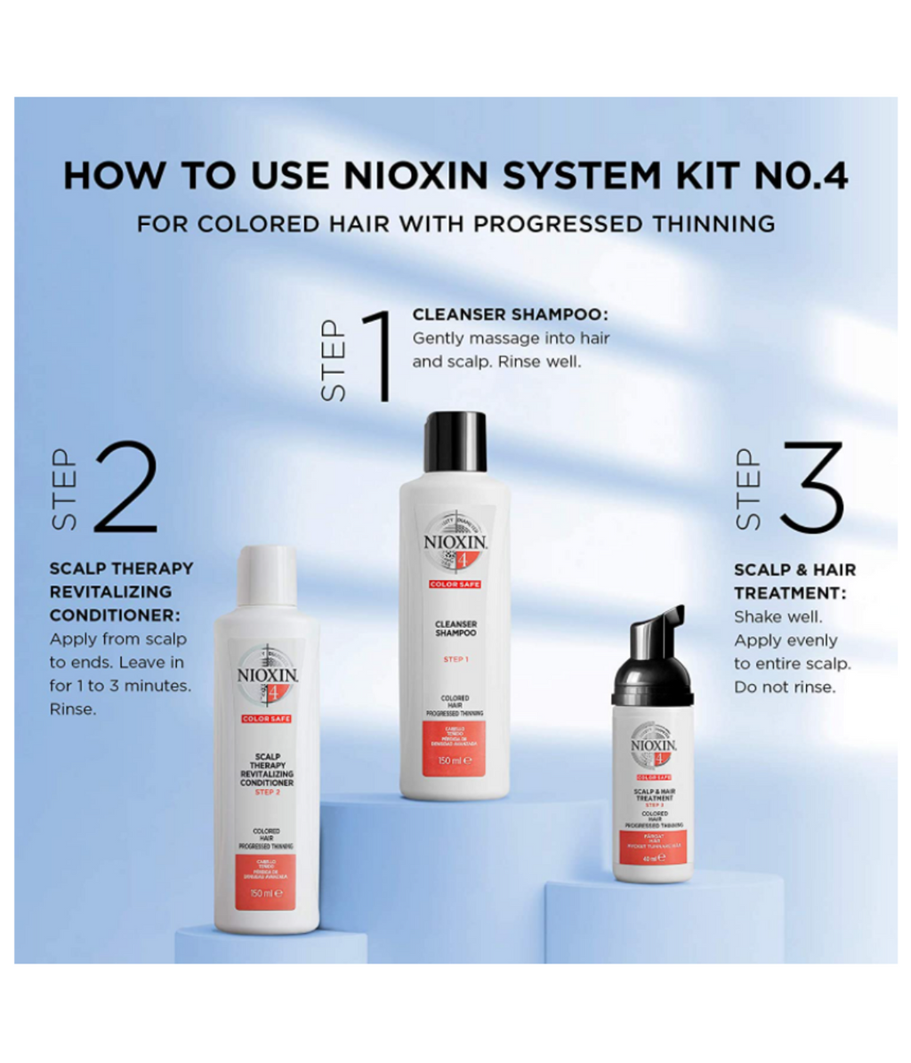 Nioxin Scalp & Hair Treatment System 4, 100mL – Radiant Beauty Supplies
